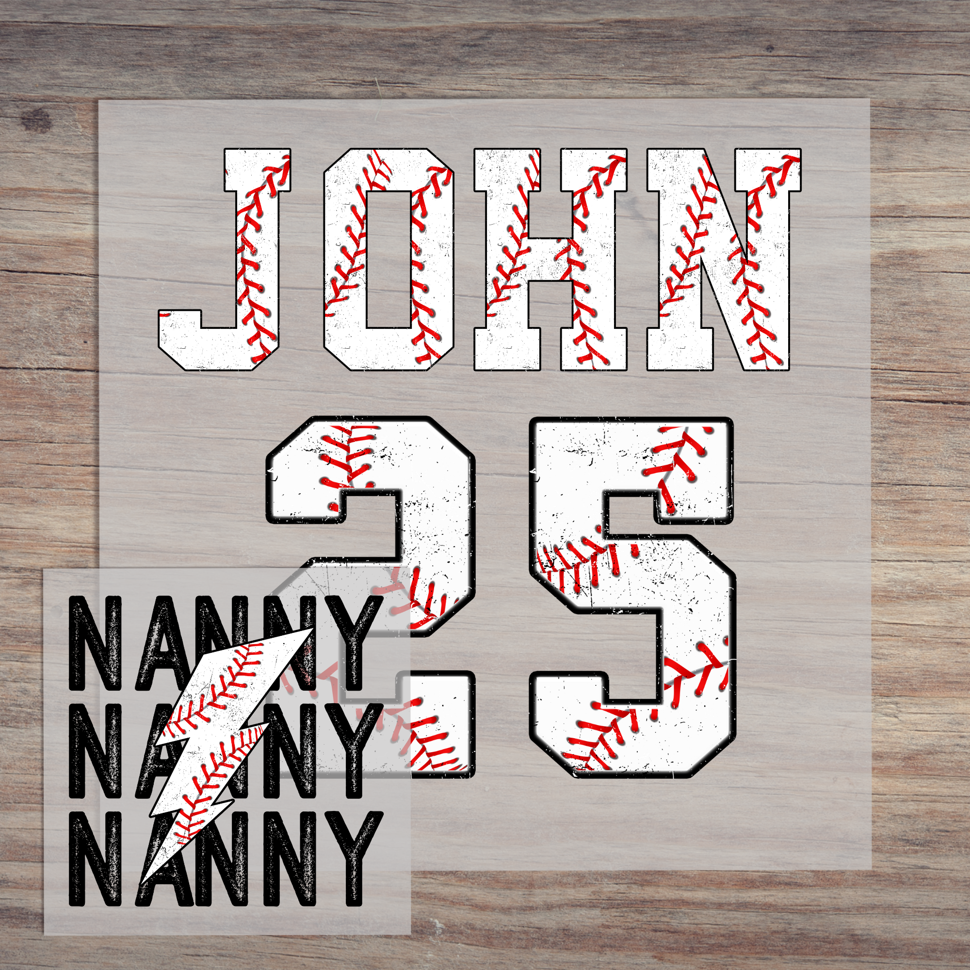 Baseball Nanny With Custom Numbers and Name – Lande Custom Designs